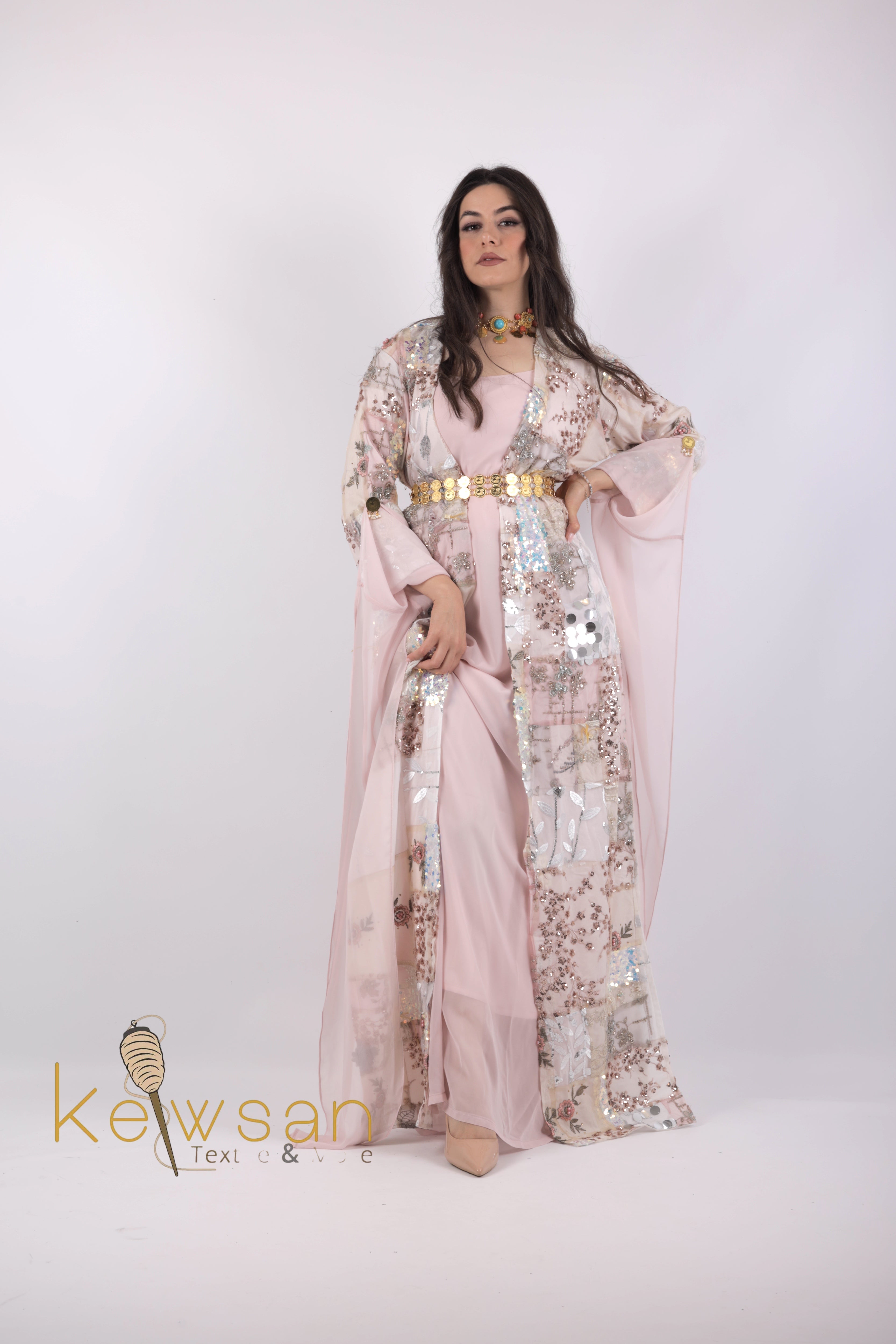 Avesta Kurdish Eco Set – Handcrafted Kawa Caftan with Embroidery ...