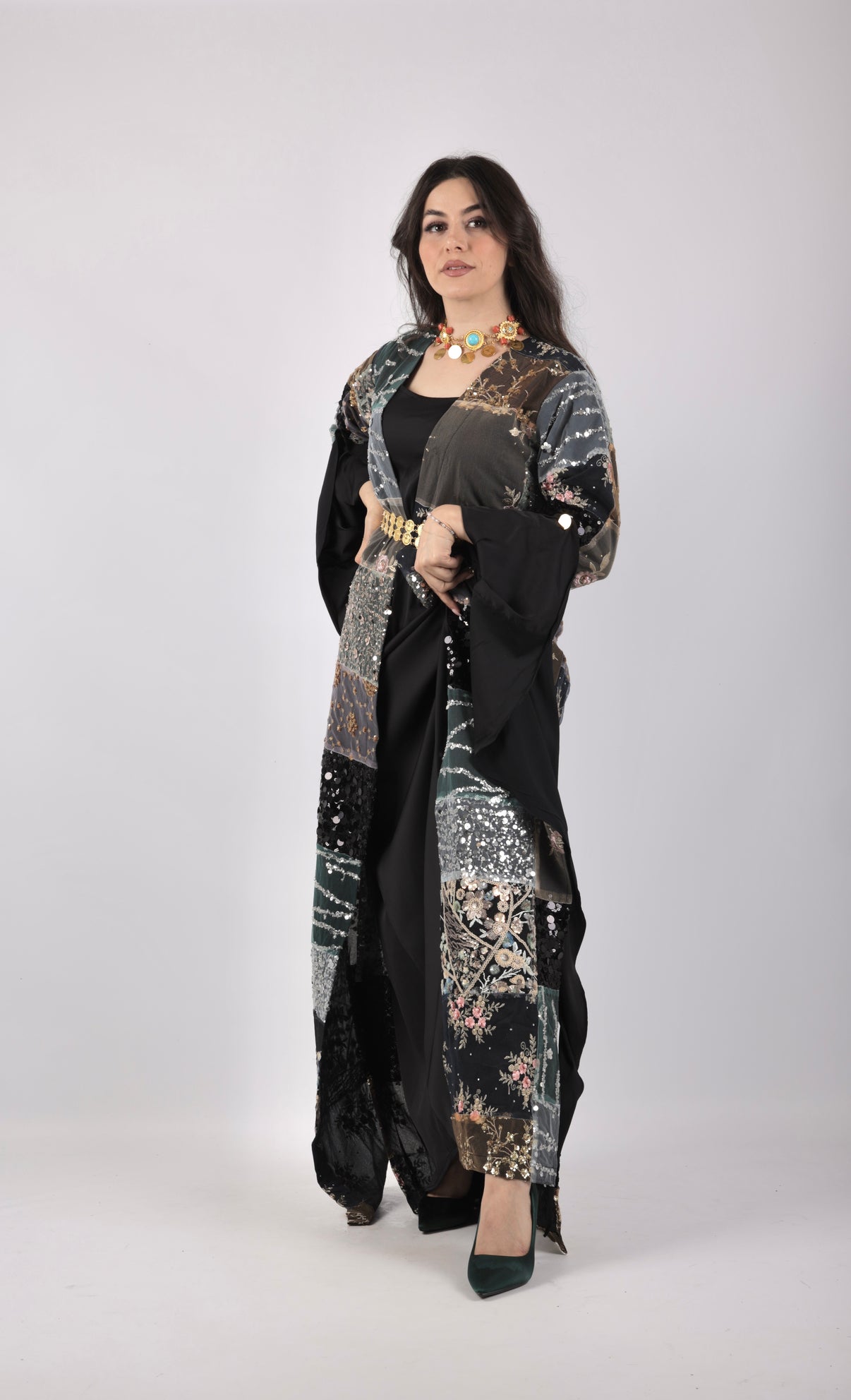 Avesta Kurdish Eco Set – Handcrafted Kawa Caftan with Embroidery ...