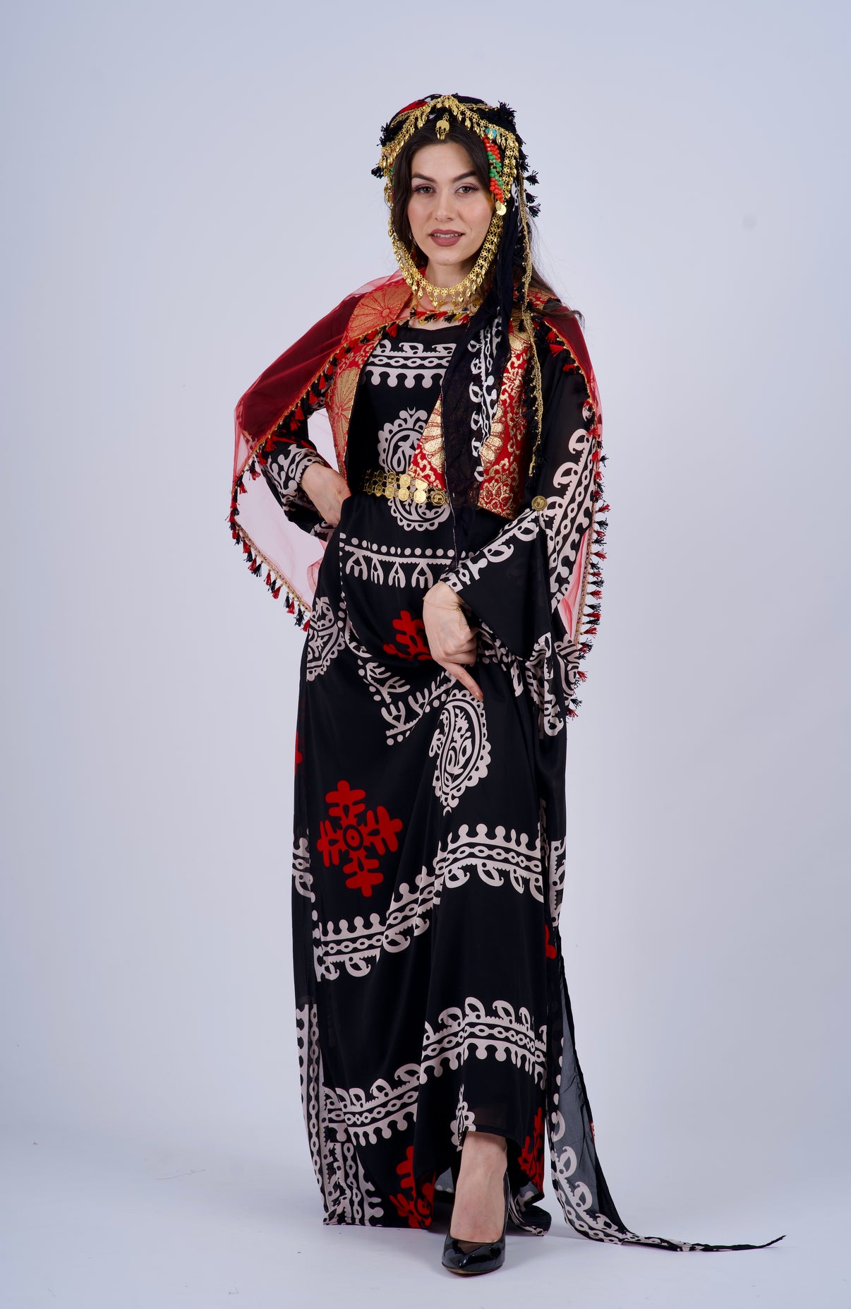 Elegant Kurdish Dress – 3-Piece Set in Premium Silk Satin – Kurdish ...