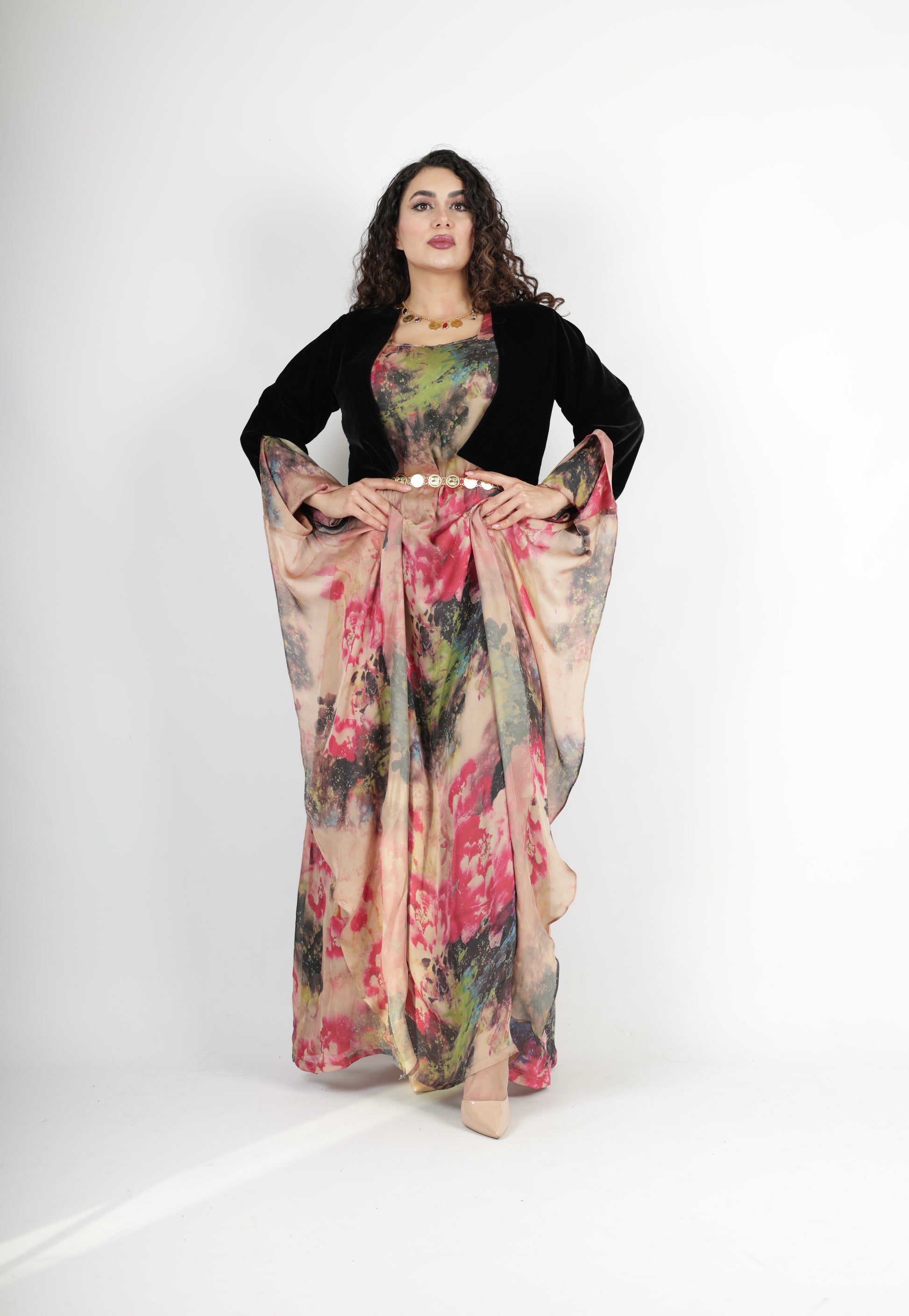 Green Kurdish Silk Satin Dress Premium Quality Unique Design green-kurdish-silk-satin-dress-premium-quality-unique-design