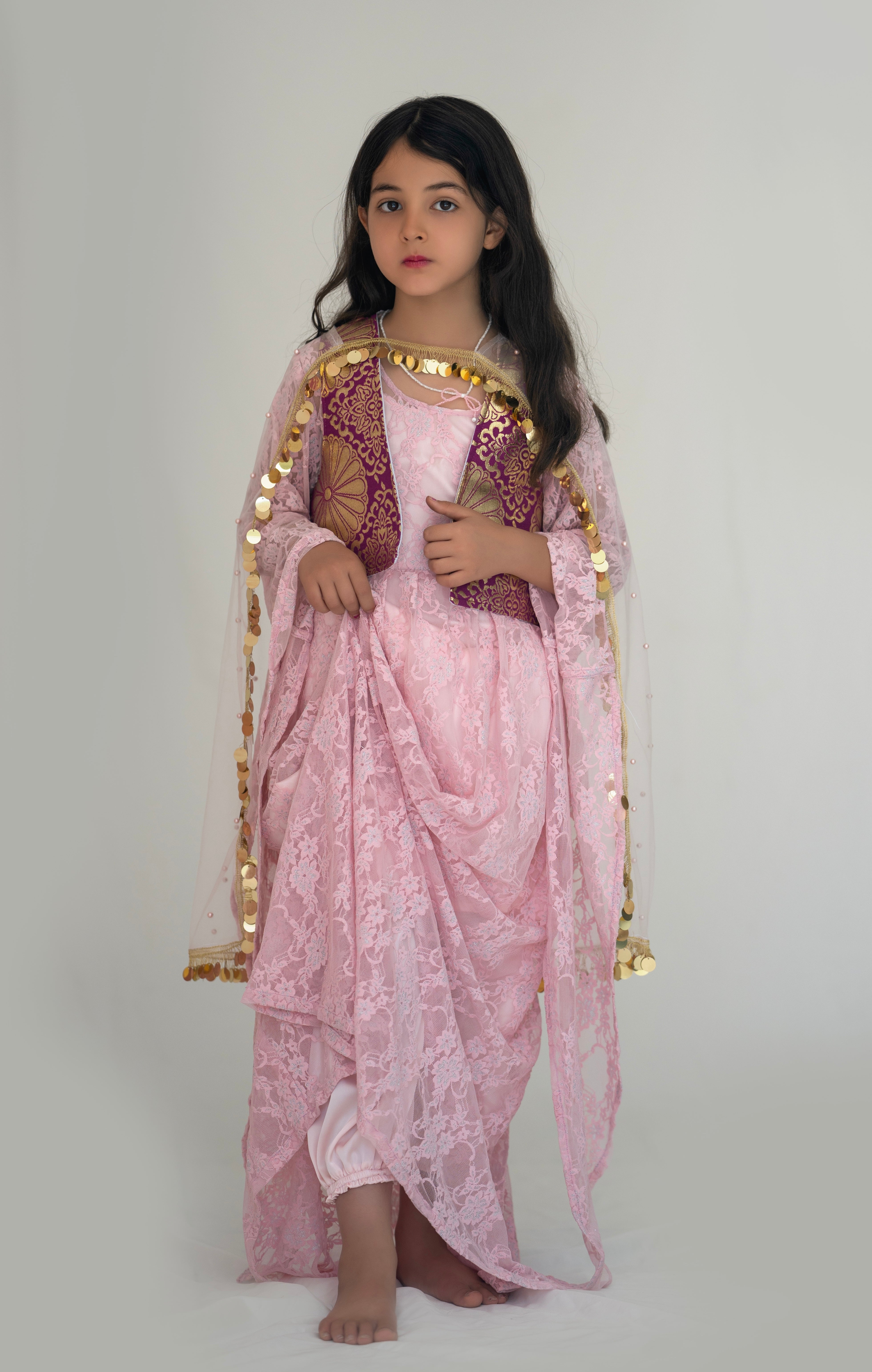 Kurdish Kids & Girls Princess Dress – Handmade Satin Silk | Traditional ...